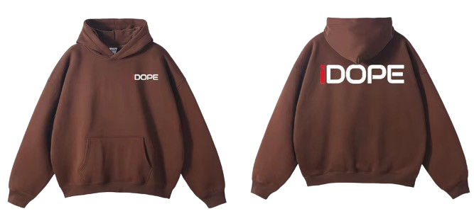 iDOPE Oversized Hoodie – Brown - iDOPE Records