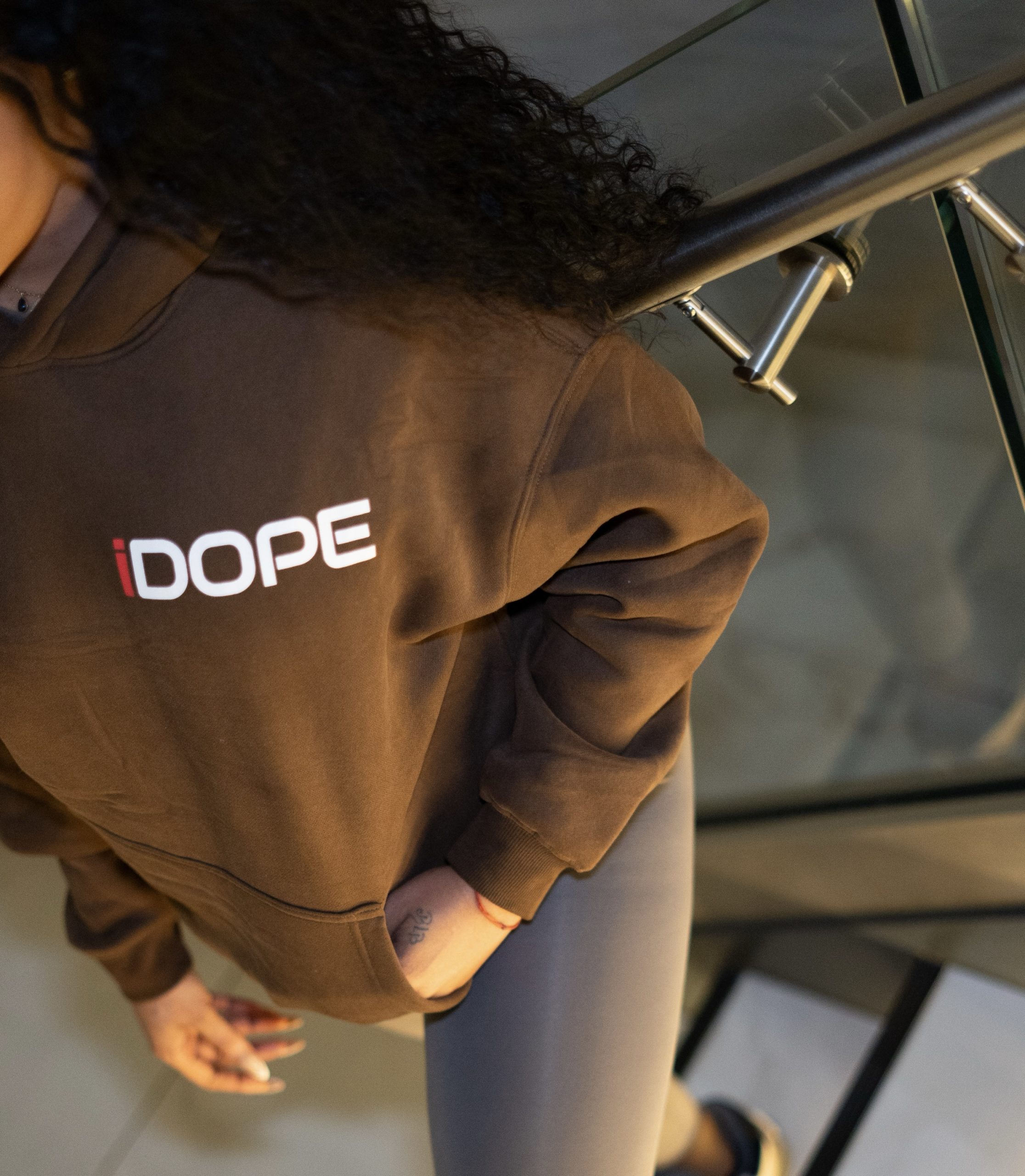 iDOPE Oversized Hoodie – Brown - iDOPE Records